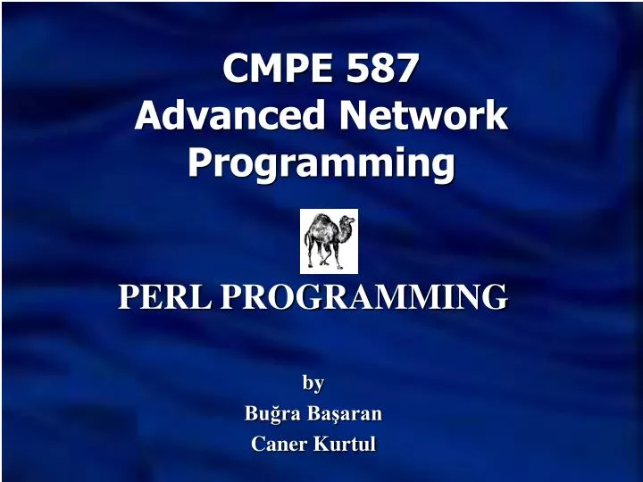 PPT - CMPE 587 Advanced Network Programming PowerPoint Presentation, free download - ID:850534