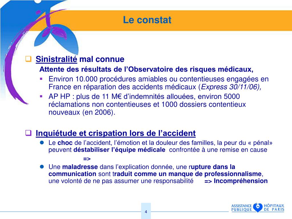 PPT - Le traitement en interne de l’accident médical : prévention ...