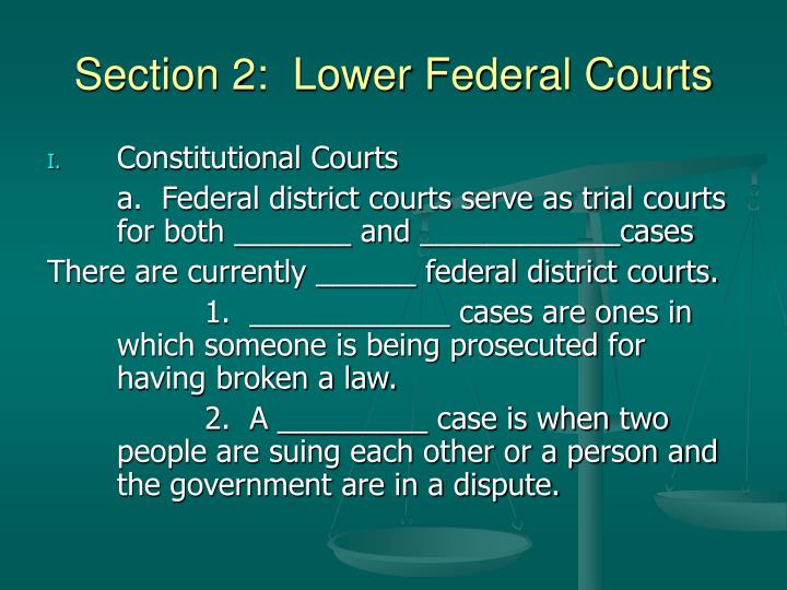 PPT - Chapter 11: The Federal Court System PowerPoint Presentation - ID ...