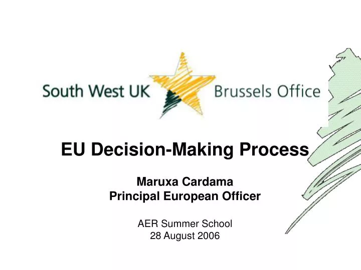 PPT - EU Decision-Making Process Maruxa Cardama Principal European ...