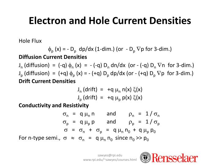 PPT - ECSE-6230 Semiconductor Devices and Models I Lecture 7 PowerPoint ...