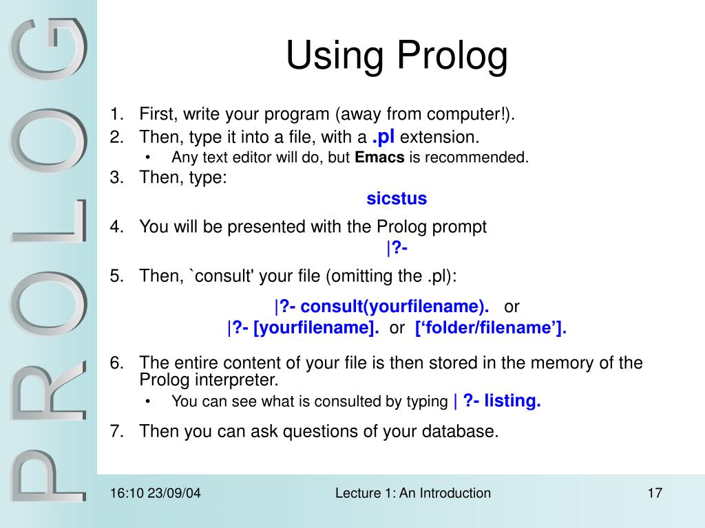 PPT - Artificial Intelligence Programming in Prolog PowerPoint ... PPT - Artificial Intelligence Programming in Prolog PowerPoint ...