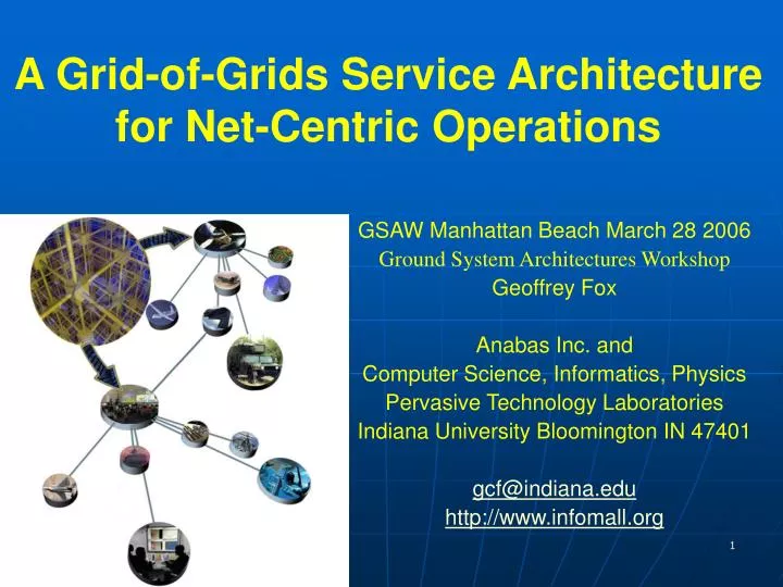 PPT - A Grid-of-Grids Service Architecture for Net-Centric Operations ...