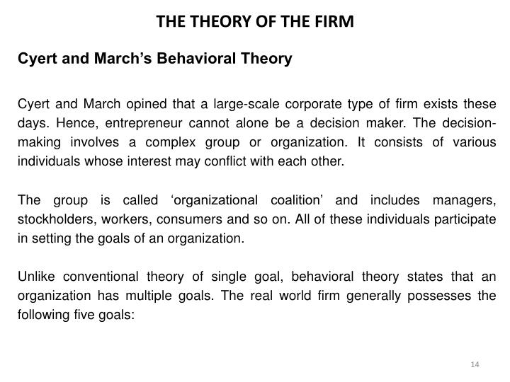 PPT - THE THEORY OF THE FIRM PowerPoint Presentation - ID:853442