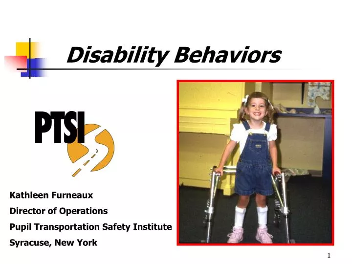 PPT - Disability Behaviors PowerPoint Presentation, free download - ID ...
