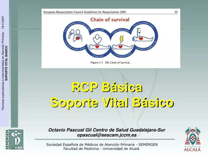 PPT - RCP Básica Soporte Vital Básico PowerPoint Presentation, free ...