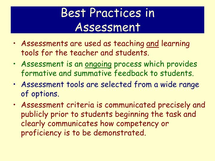 PPT - Why do we assess student learning? PowerPoint Presentation - ID ...