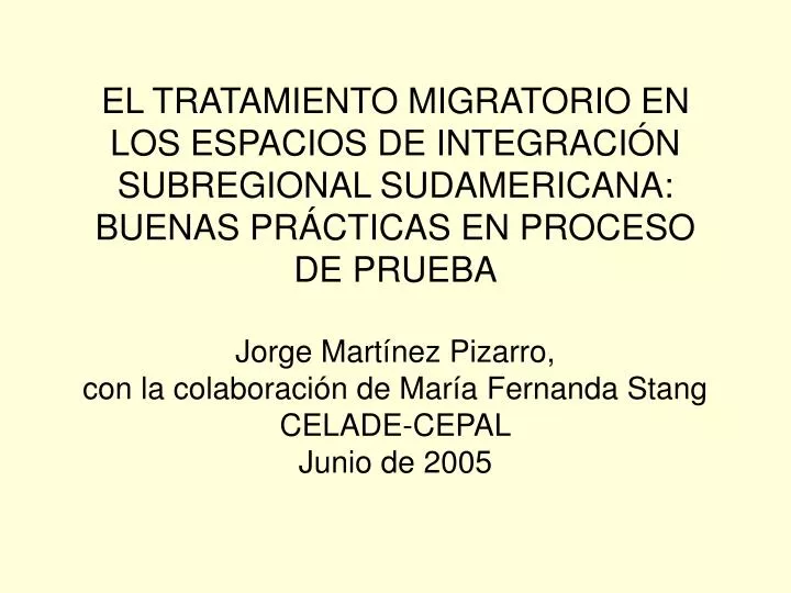 PPT - Migración intrarregional PowerPoint Presentation, free download ...