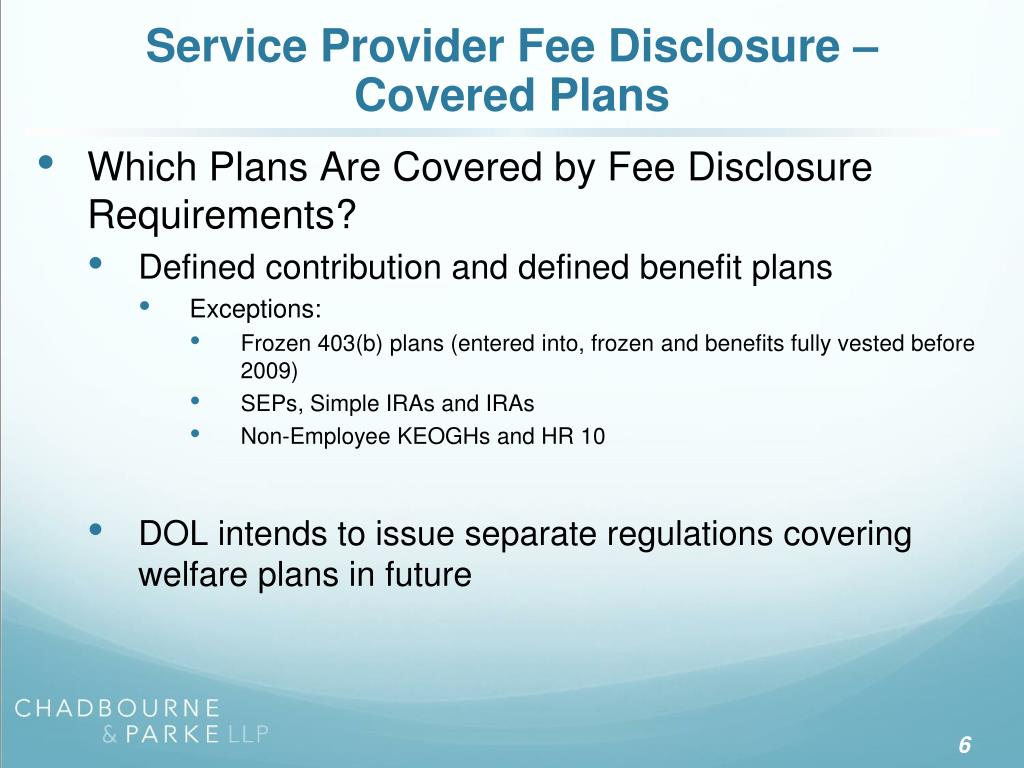 PPT - New Retirement Plan Fee Disclosure Requirements: What You Need to ...