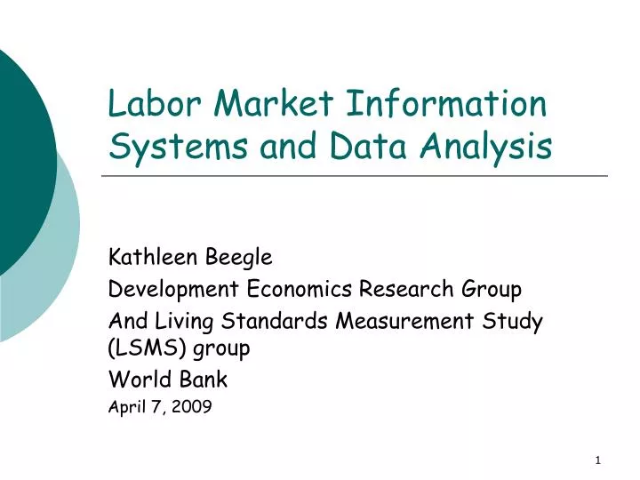 PPT - Labor Market Information Systems and Data Analysis PowerPoint ...