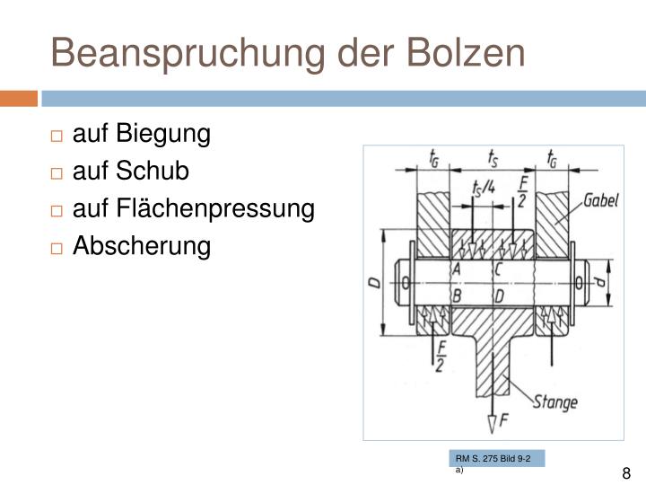 PPT - Bolzen- und Stiftverbindungen PowerPoint Presentation - ID:856602