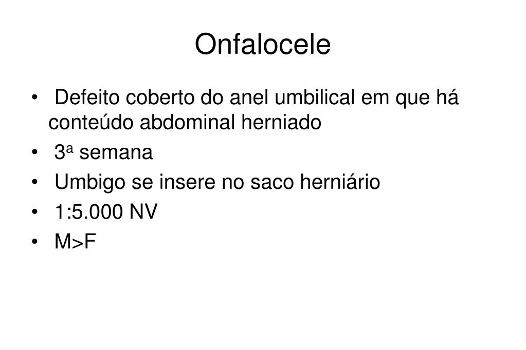 PPT - Anomalias congênitas da parede abdominal PowerPoint Presentation ...