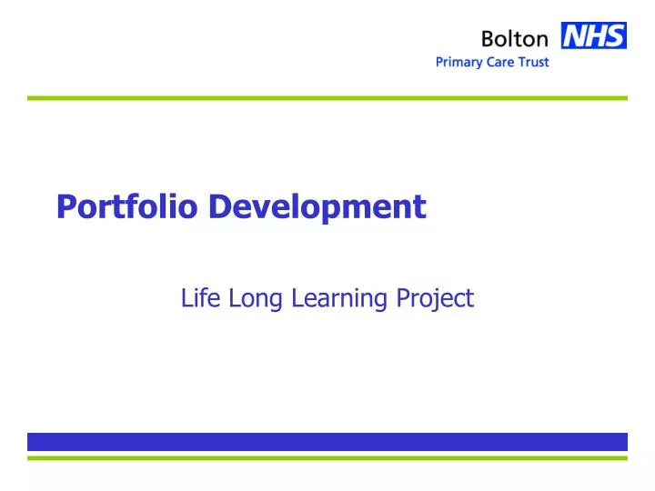 PPT - Portfolio Development PowerPoint Presentation, free download - ID ...
