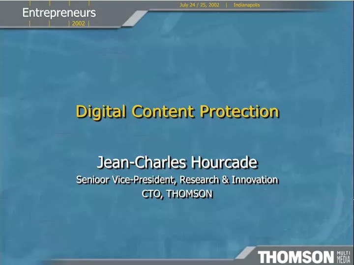 PPT - Digital Content Protection PowerPoint Presentation, free download ...