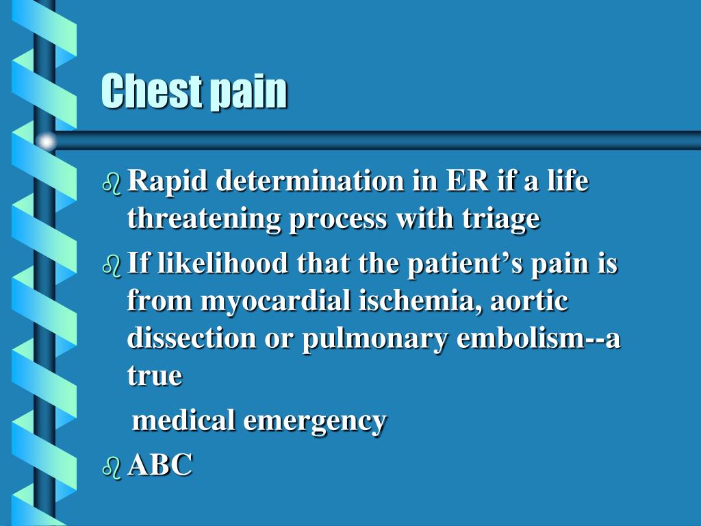 PPT - EMORY FAMILY MEDICINE Differential Diagnosis of Chest Pain Susan ...