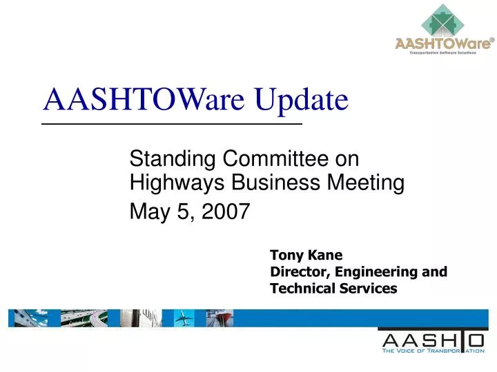 PPT - AASHTOWare Update PowerPoint Presentation, free download - ID:858717