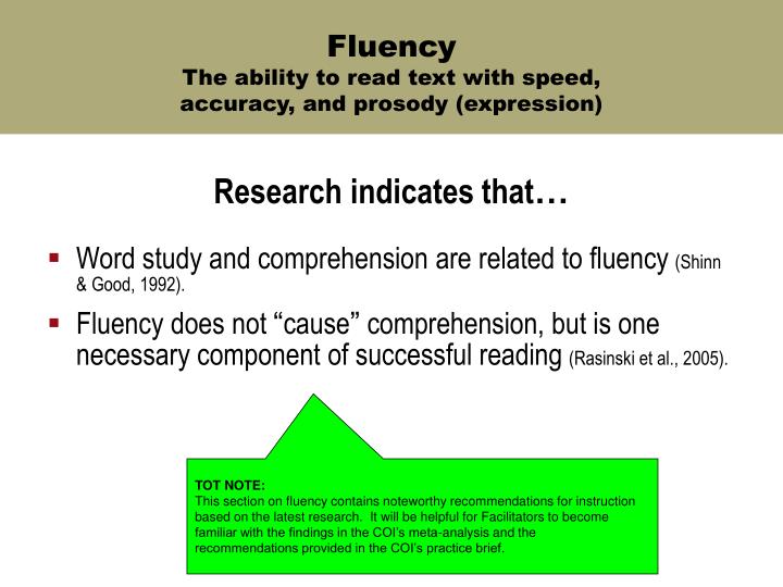 PPT - Effective Instruction for Adolescent Struggling Readers ...