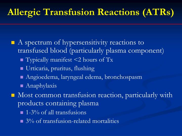 PPT - New Approaches to Preventing Transfusion Reactions PowerPoint ...