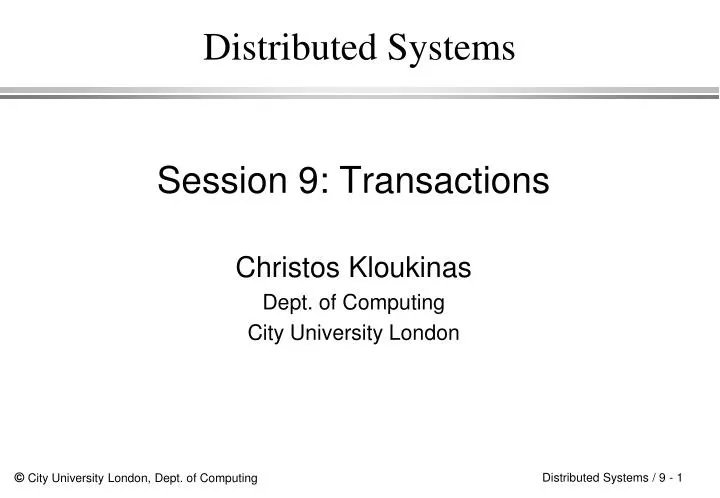 Ppt Distributed Systems Powerpoint Presentation Free Download Id860075