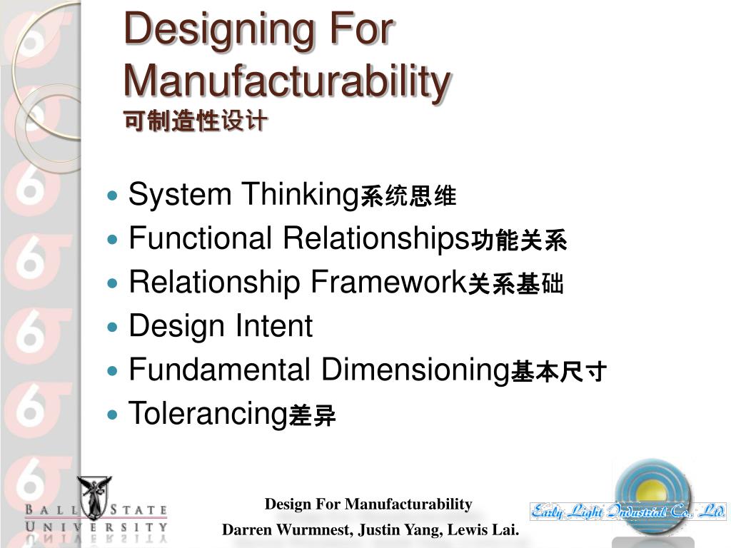 PPT - Design for Manufacturability 可制造性设计 PowerPoint Presentation - ID ...