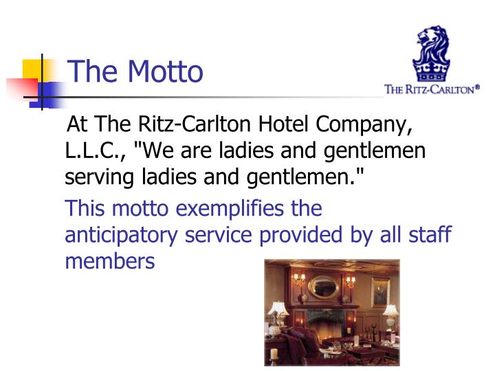 PPT - The Ritz Carlton Legendary Service from a Legendary Culture with ...