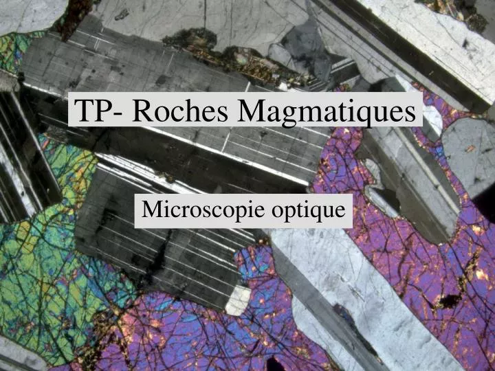 PPT - TP- Roches Magmatiques PowerPoint Presentation, free download ...