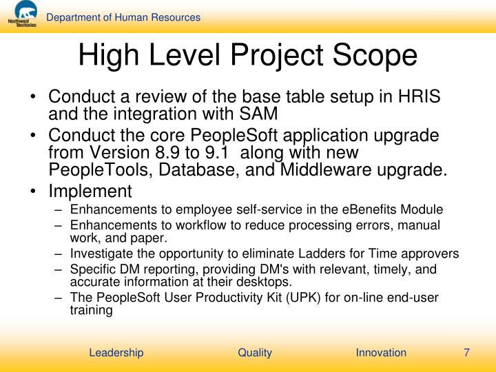 PPT - GNWT HR Systems PeopleSoft HRIS Upgrade PowerPoint Presentation ...