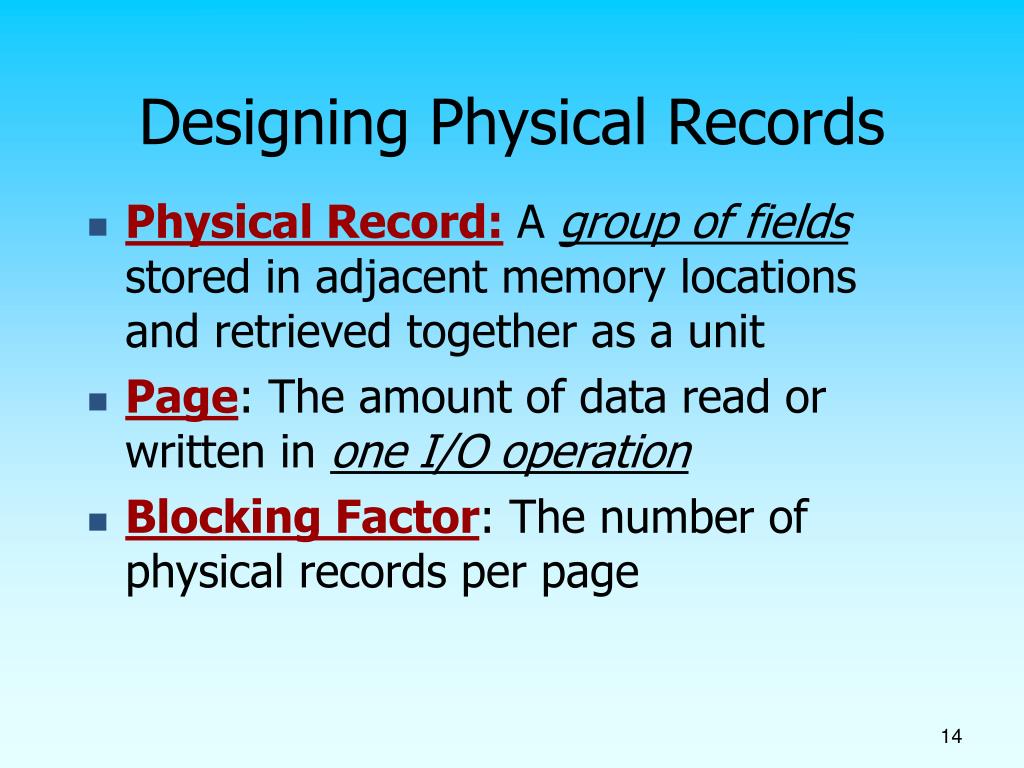 PPT - IS 4420 Database Fundamentals Chapter 6: Physical Database Design ...