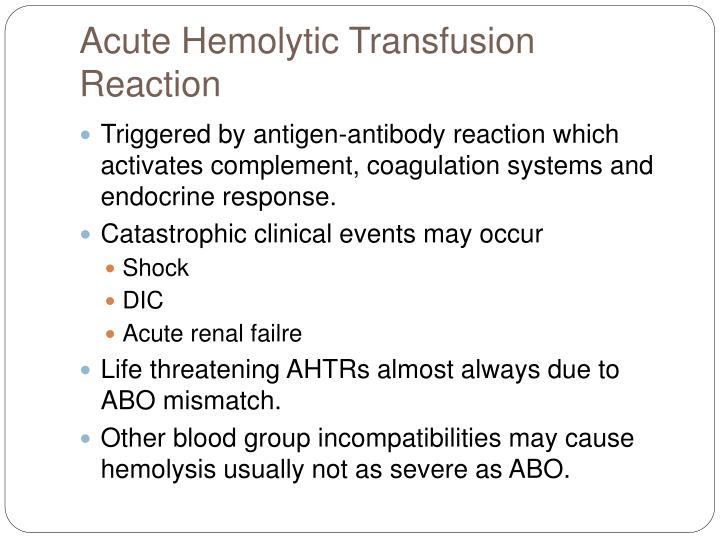 PPT - Unit 12 Adverse Complications of Blood Transfusion PowerPoint ...