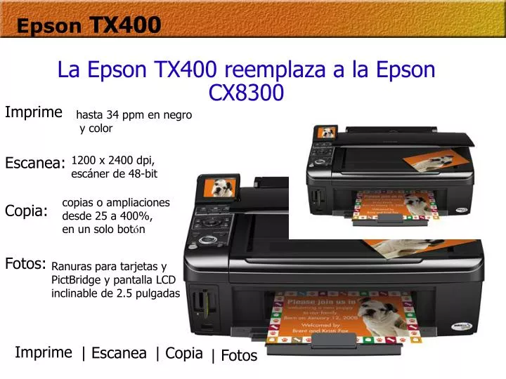 PPT - Epson TX400 PowerPoint Presentation, free download - ID:863679