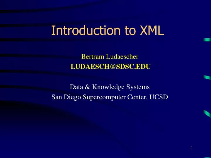 PPT - Introduction to XML PowerPoint Presentation, free download - ID ...