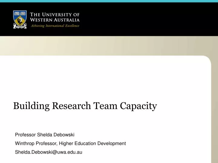 PPT - Building Research Team Capacity PowerPoint Presentation, free ...