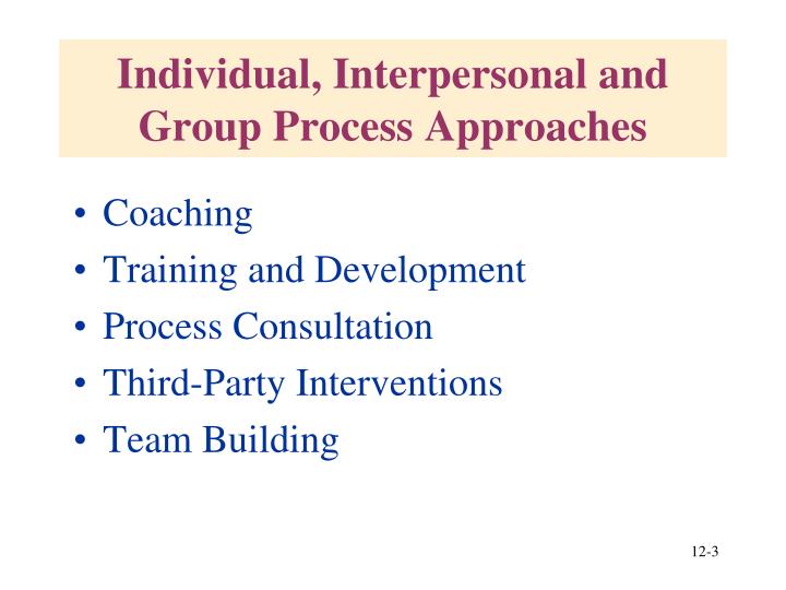 PPT - Individual, Interpersonal, and Group Process Approaches ...