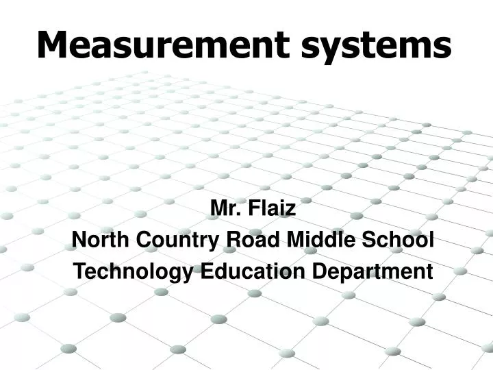 PPT - Measurement systems PowerPoint Presentation, free download - ID ...