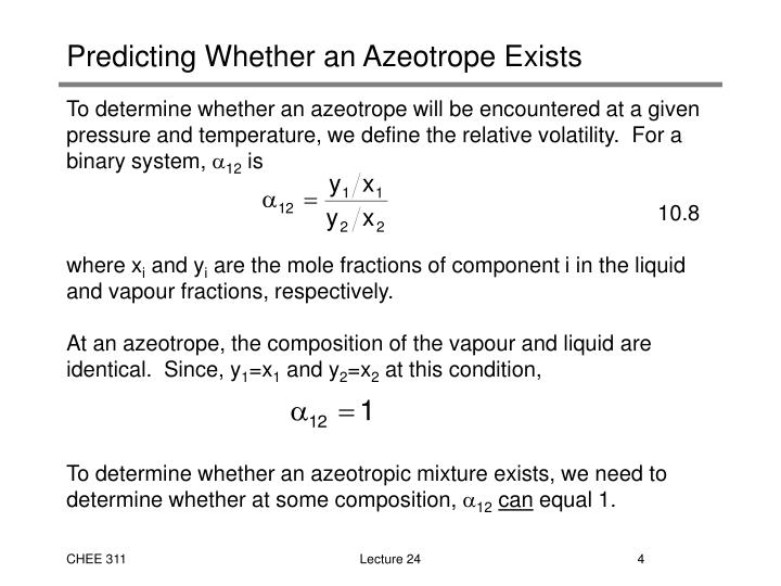 PPT - Azeotropic Mixtures SVNA 10.5 PowerPoint Presentation - ID:869264