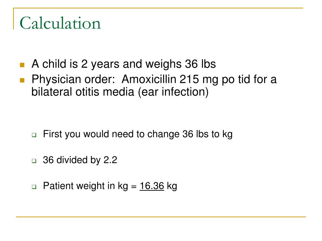 PPT Pediatric Medication Calculations PowerPoint Presentation Free