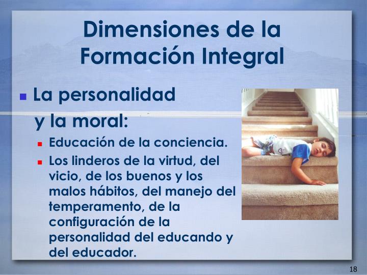 PPT - FORMACIÓN INTEGRAL PowerPoint Presentation - ID:869507