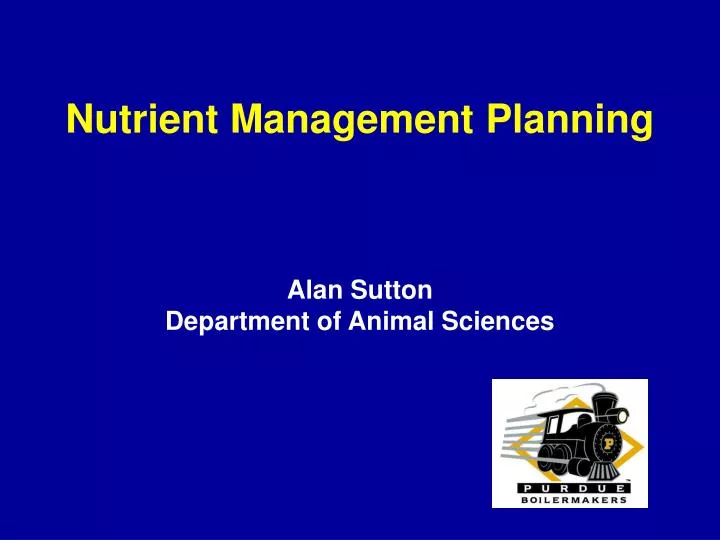 PPT - Nutrient Management Planning PowerPoint Presentation, free ...