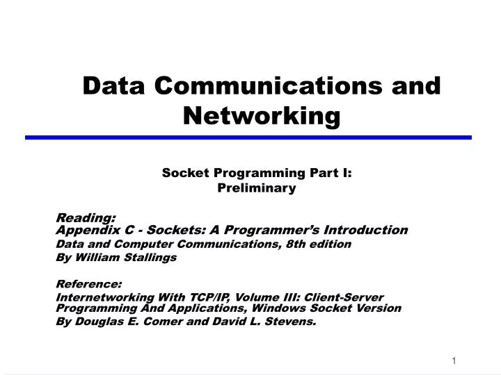 PPT - Data Communications and Networking PowerPoint Presentation, free download - ID:869673