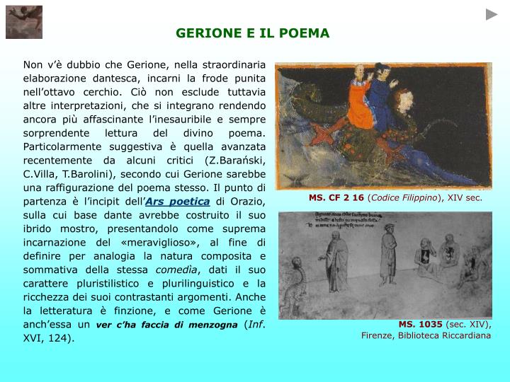 PPT - DANTE E GERIONE NELLA DIVINA COMMEDIA PowerPoint Presentation ...