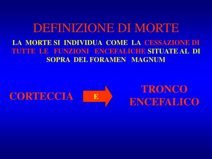 PPT - CORSO DI AGGIORNAMENTO SULLA DONAZIONE DI ORGANI E TESSUTI ...