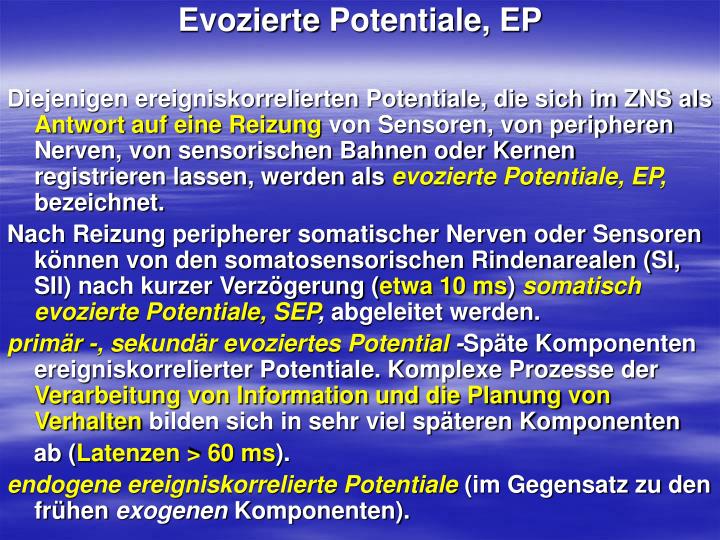 PPT - Physiologie 1-3 EEG - EKP PowerPoint Presentation - ID:870208