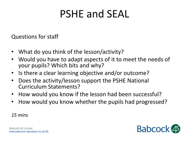 PPT - PSHE INSET PowerPoint Presentation - ID:870419