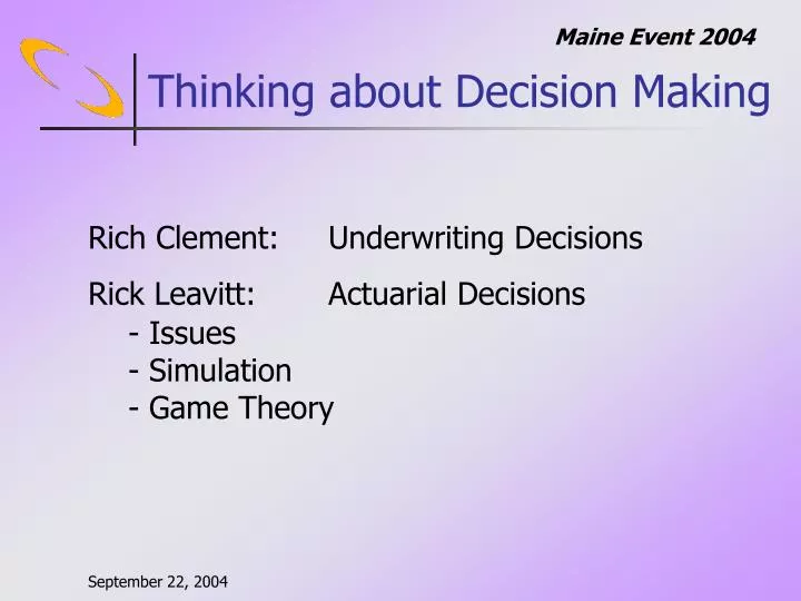 PPT - Thinking about Decision Making PowerPoint Presentation, free ...