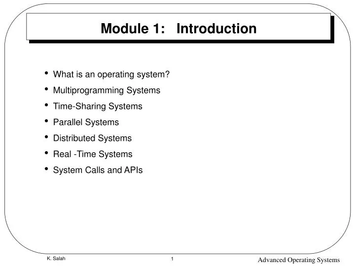 PPT - Module 1: Introduction PowerPoint Presentation, free download ...