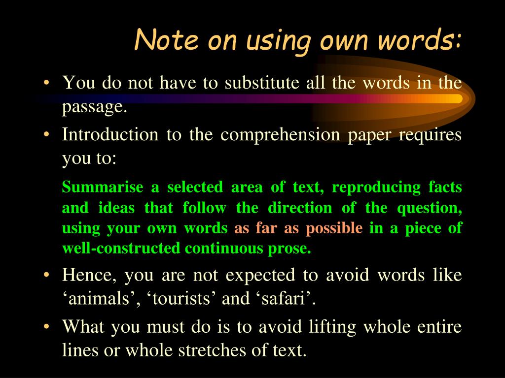 PPT Golden Rules Of Summary Writing 2 PowerPoint Presentation Free