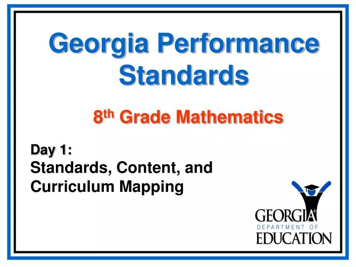 PPT - Georgia Performance Standards PowerPoint Presentation, free ...