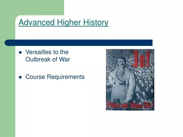 PPT - Advanced Higher History PowerPoint Presentation, free download ...