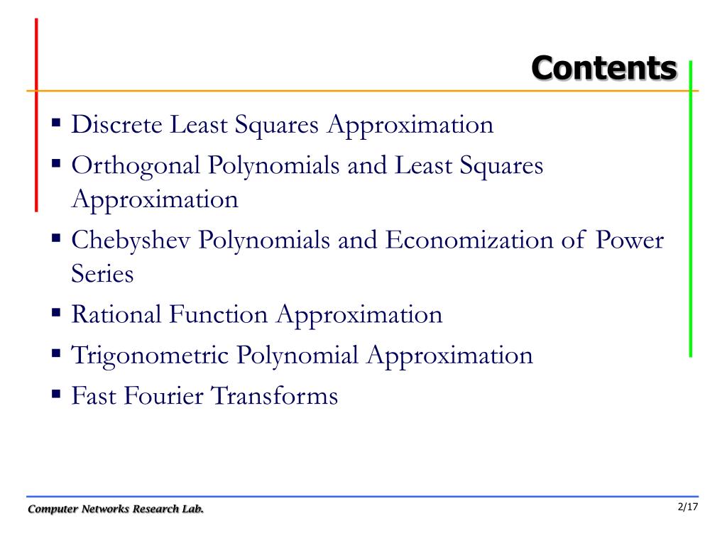 Ppt Chapter 8 Approximation Theory Powerpoint Presentation Free