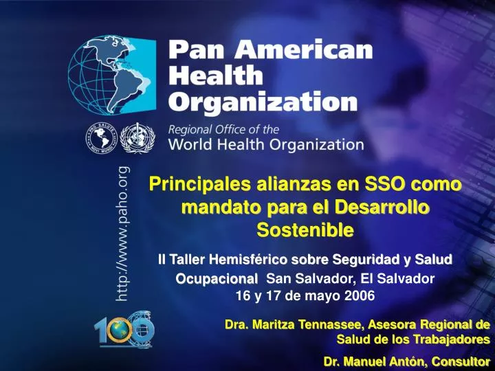 PPT - PAN AMERICAN HEALTH ORGANIZATION Pan American Sanitary Bureau ...